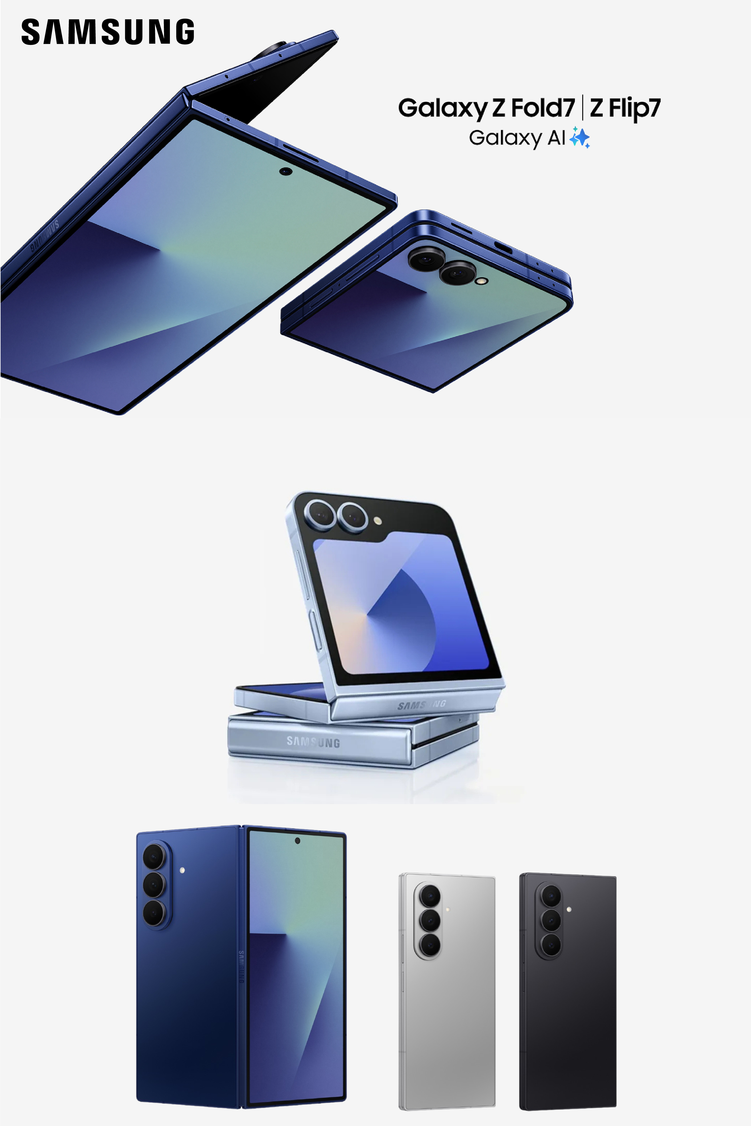 Samsung Galaxy Z Fold7 & Z Flip7 – Foldable Flagship Phones 2025